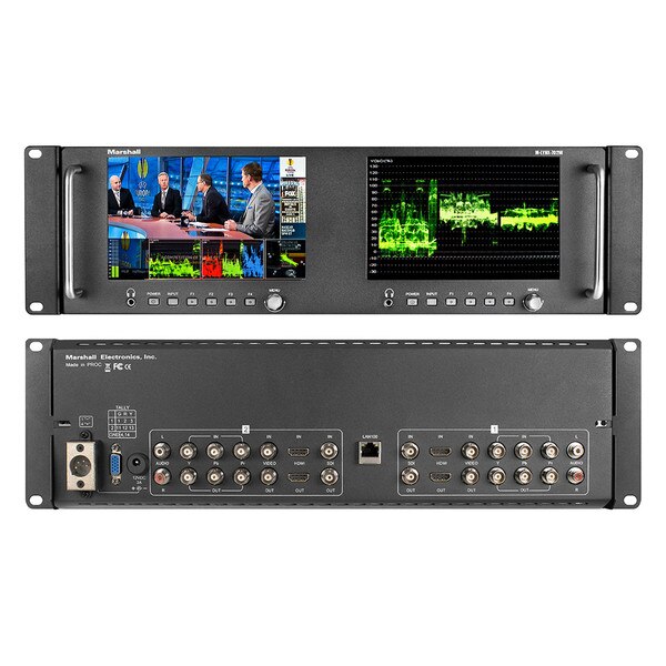 M-LYNX-702W-DEMO - Dual 7" Waveform Rack Mount Monitor