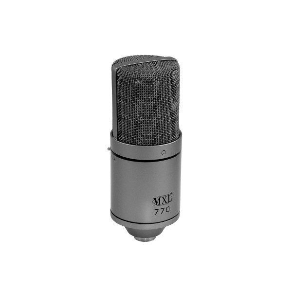 770 - Gray Retro Condenser Studio Microphone with Pad and HPF